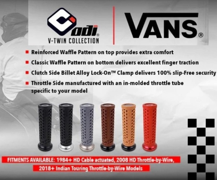 ODI・VANS LOCK-ON グリップ TBW・ゴムラバー/ブラック 0630-3047 | TOURING,ハンドル周り,グリップ ...