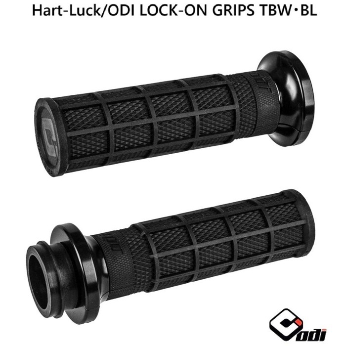 ODI・Hart-Luck LOCK-ON グリップ TBW・ブラック/ブラック 0630-2694 | TOURING,ハンドル周り ...