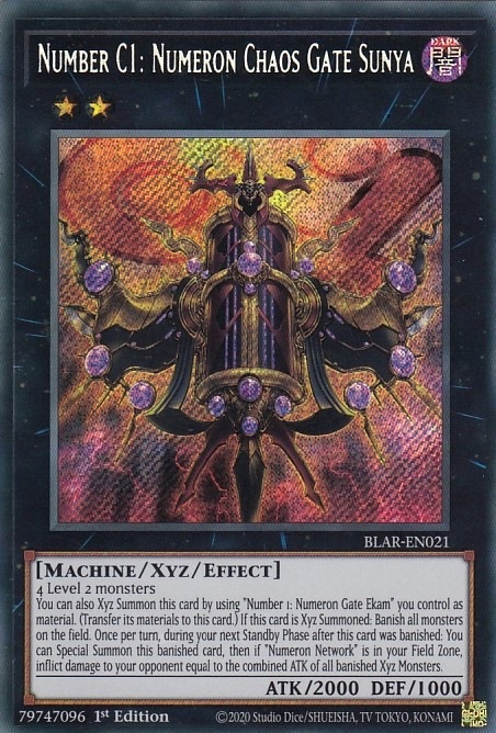 NUMBER C1 NUMERON CHAOS GATE SUNYA[ｼｰｸﾚｯﾄ](BLAR-EN021) | 遊戯王,シングルカード,他言語コーナー | Bee本舗 トレーディングカード専門店