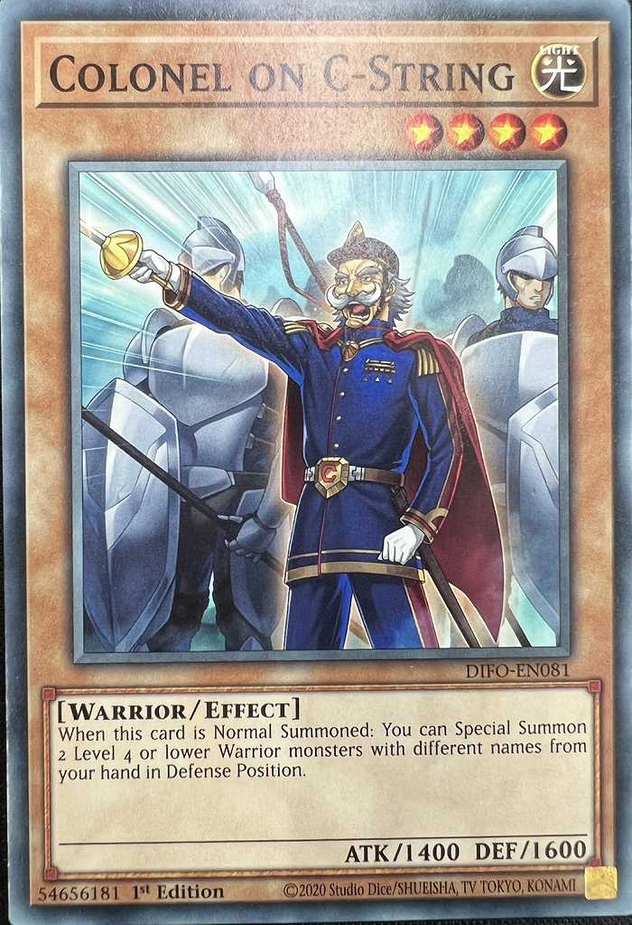 COLONEL ON C-STRING/ 英語《1st》[ﾉｰﾏﾙ](DIFO-EN081) | 遊戯王,シングルカード,他言語コーナー ...