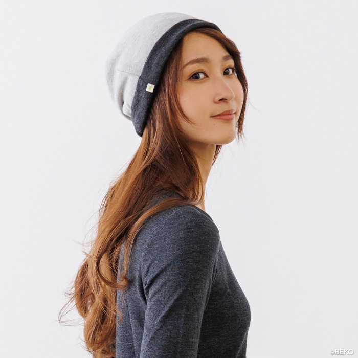 竹布 TAKEFU 癒布（ゆふ）リバーシブルキャップ（メール便使用で送料無料） | TAKEFU 竹布インナー・レディース 竹布の店ベコ