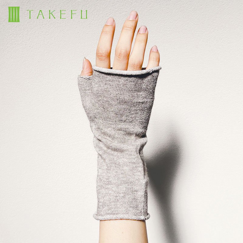 TAKEFU 竹布 ヤク 指出しショートウォーマー（1双）（メール便使用で送料無料！） | TAKEFU 靴下、手袋、帽子、ウォーマー 竹布の店ベコ