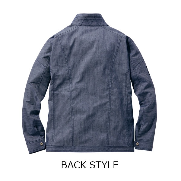 【レディース】自重堂 Jawin 57400 ストレッチ長袖ジャンパー SS-S ストレッチデニムニサマーツイル ストレッチ 帯電防止素材 消臭 抗菌 野帳対応 ペアコーディネート 衿高仕様 ...