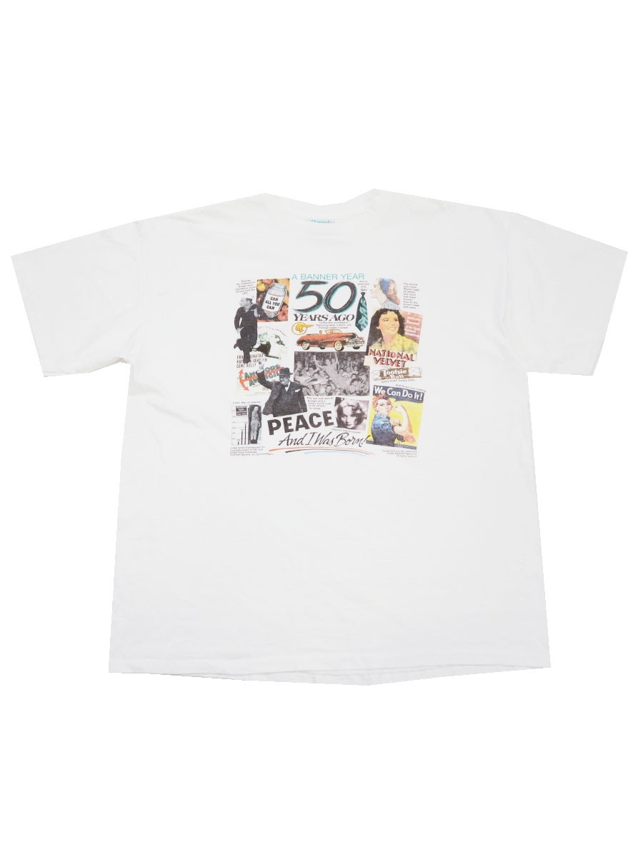 90's Peacock ''50 YEARS AGO'' プリントTシャツ 表記(XL) USA製 | SOLD OUT | | BerBerJin WebStore