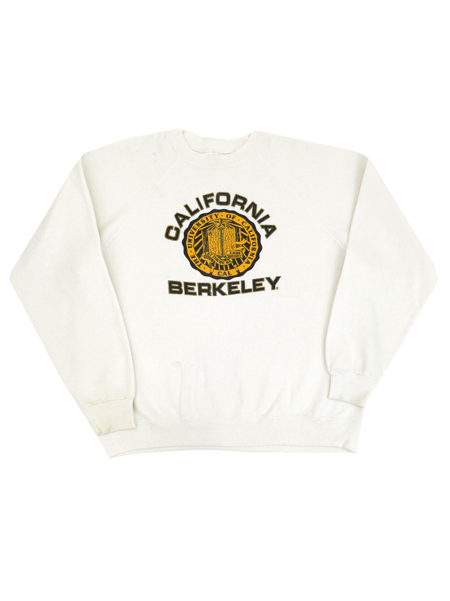 80's Hanes ''CALIFORNIA BERKELEY'' 3段プリント ラグランスウェット 表記(XL) USA製 | NEW ...