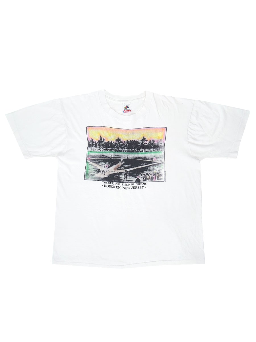 90's FRUIT OF THE LOOM ''HOBOKEN,NEW JERSEY'' プリントTシャツ ホワイト 表記(L) USA製 | NEW ITEM | | BerBerJin ...