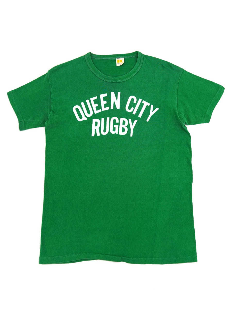 70's～ 金タグ RUSSELL ''QUEEN CITY RUGBY'' バインダーネックTシャツ 表記(L) | すべての商品 ...