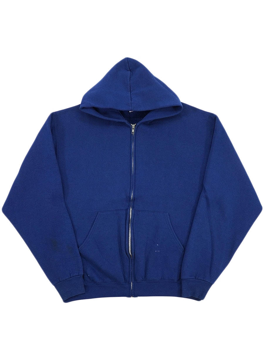 80's～ BVD 無地ネイビーブルー フルジップスウェットパーカ 表記(XL) USA製 | NEW ITEM | | BerBerJin ...