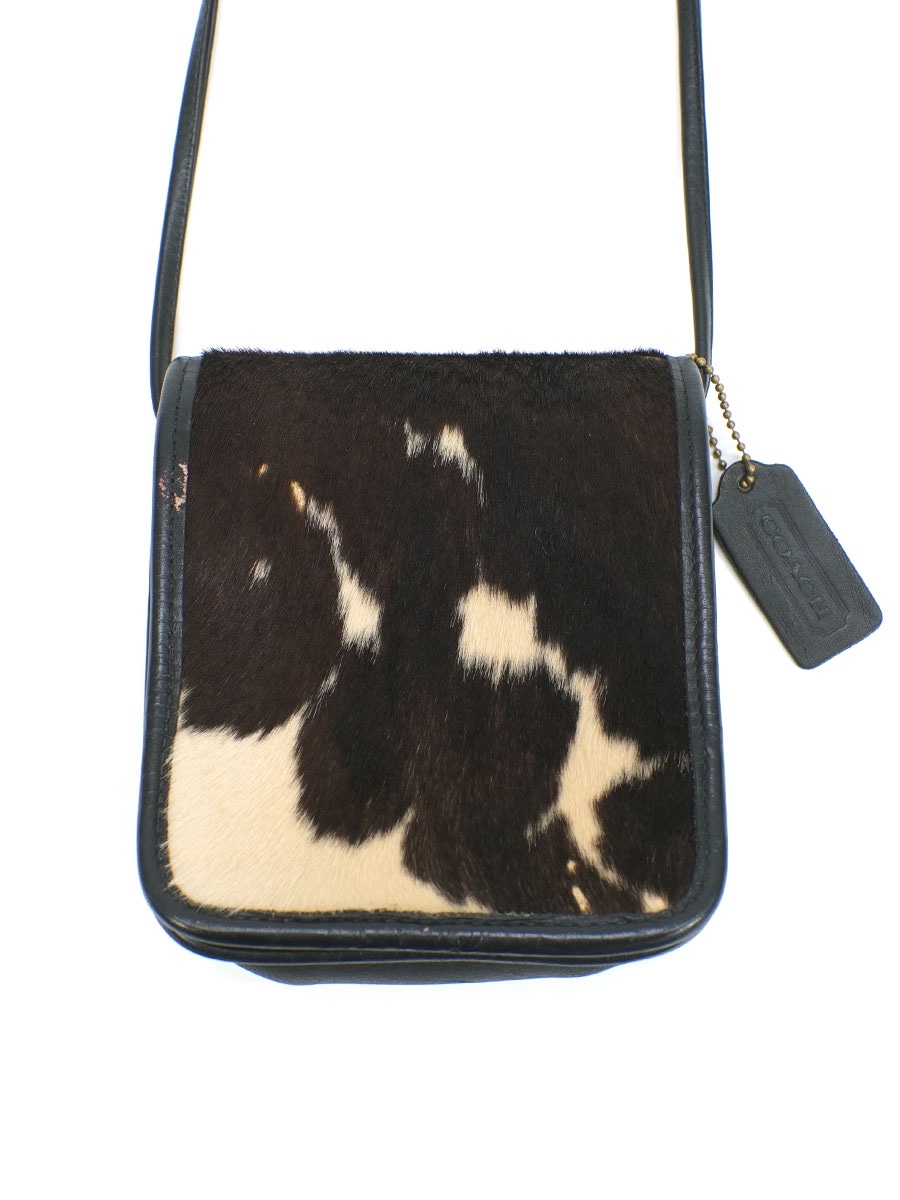 OLD COACH HAIR-ON COWHIDE LEATHER SHOULDER BAG | NEW ITEM | | BerBerJin ...