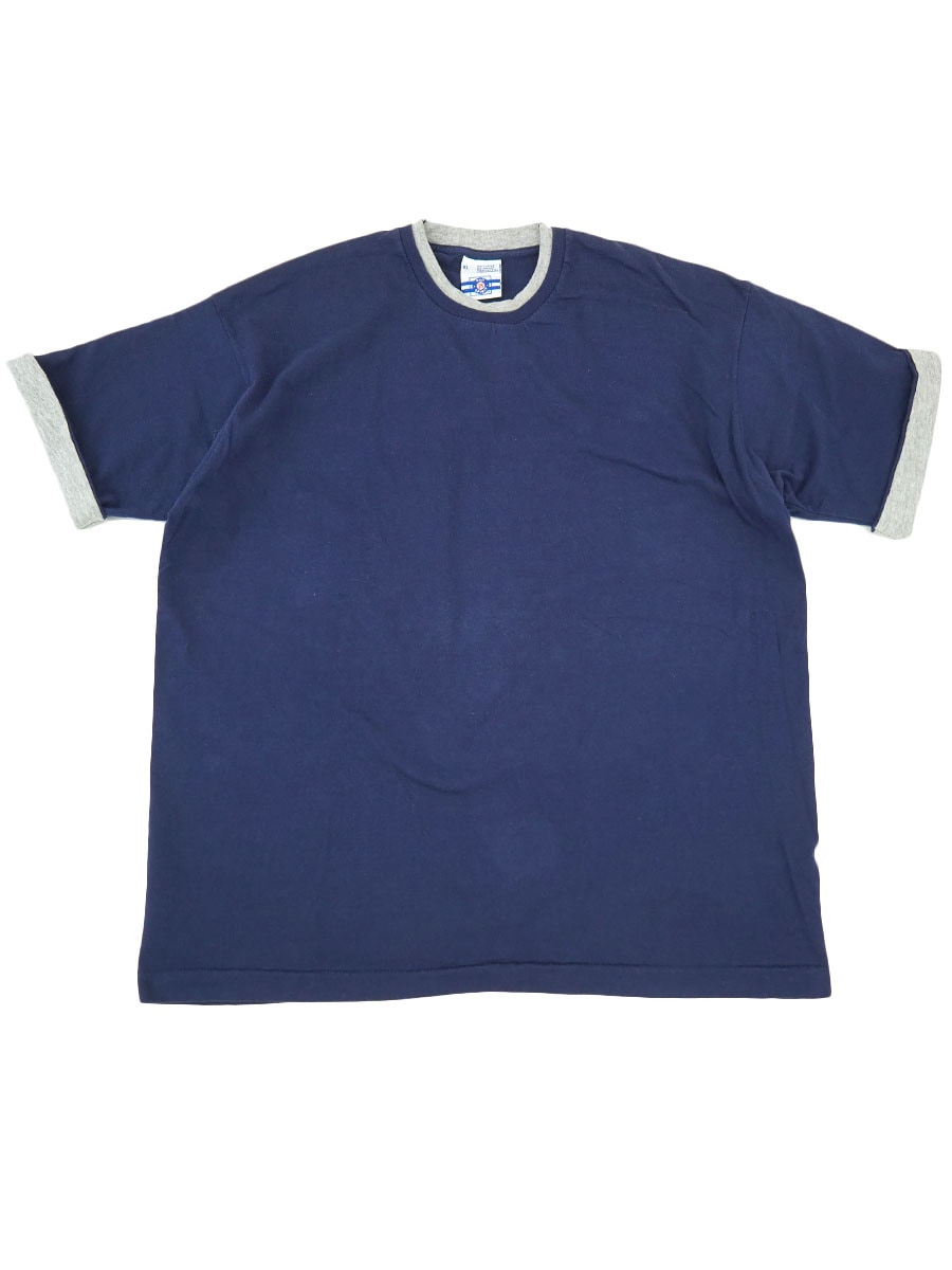 90'S PRO SPIRIT DOUBLE LAYER PLAIN T SHIRT NAVY X GRAY (SIZE. X LARGE ...