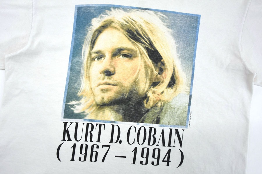 90's giant ''KURT D. COBAIN (1967-1994)'' フォトプリントTシャツ 表記(XL) USA製 | SOLD OUT | | BerBerJin WebStore