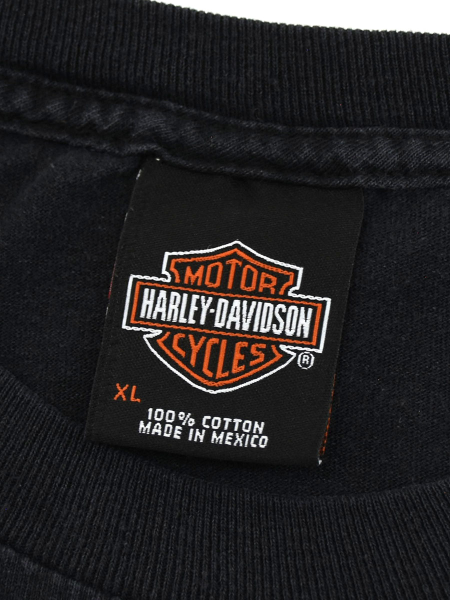 00's～ HARLEY-DAVISON ''HARLEY-DAVIDSON OF NASSAU'' 両面袖プリント ロングスリーブTシャツ ブラック 表記(XL) | すべての商品 ...