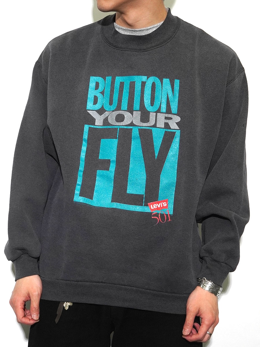90's Levi's ''BUTTON YOUR FLY'' スウェット 表記(L) USA製 | SOLD OUT | | BerBerJin WebStore