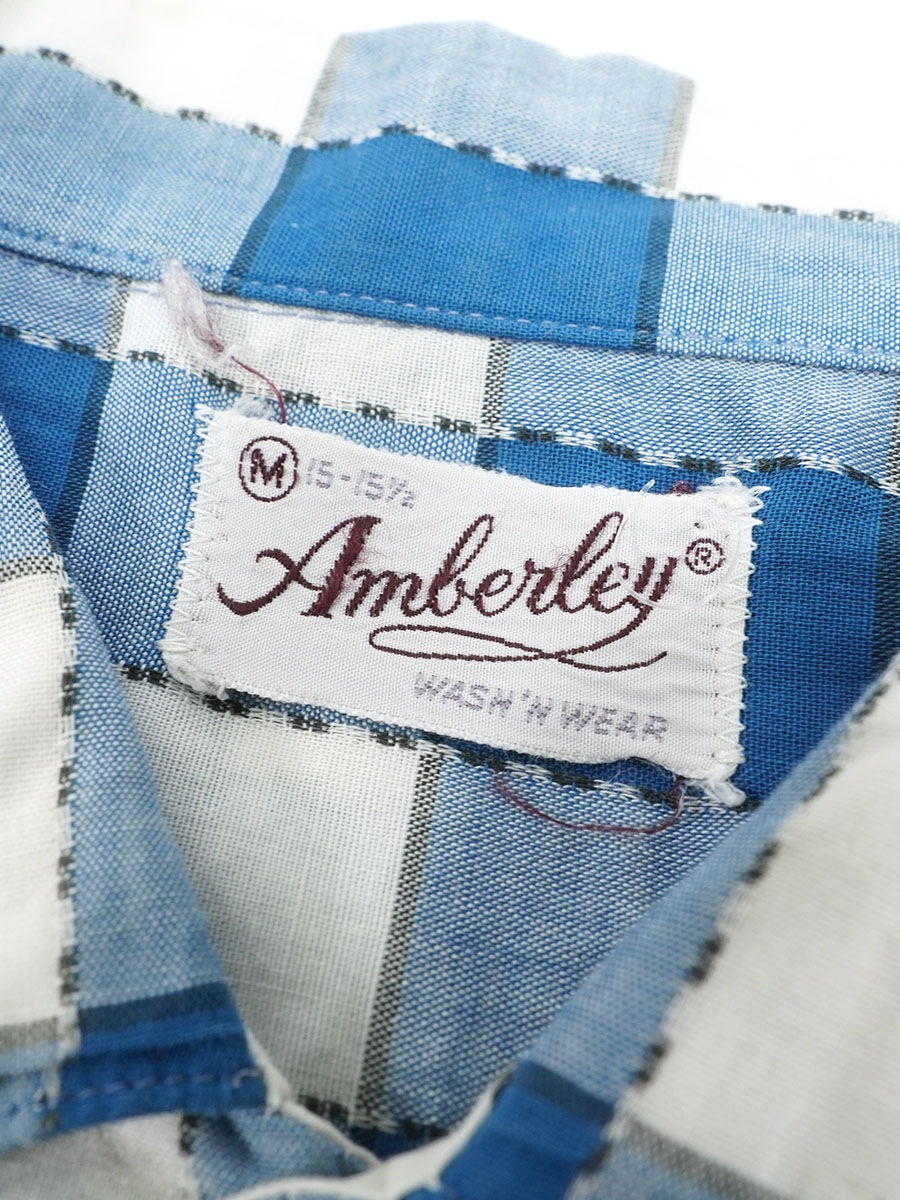 60's Amberley 青x白チェック ロングスリーブシャツ 表記(M) | すべての商品 | | BerBerJin WebStore