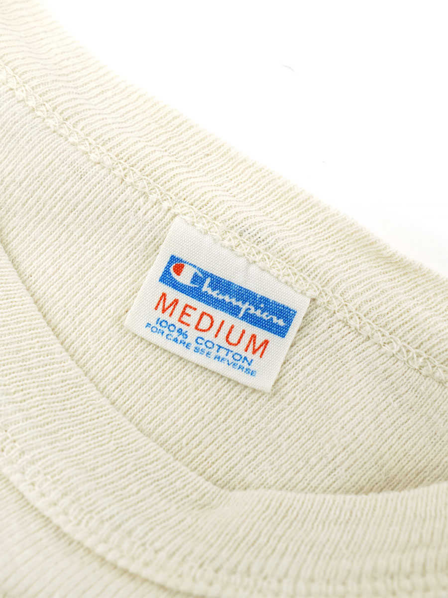 70's バータグ チャンピオン ''LAKE A WALK ON THE WILD SIDE'' 両面プリント ベースボールTシャツ 表記 ...