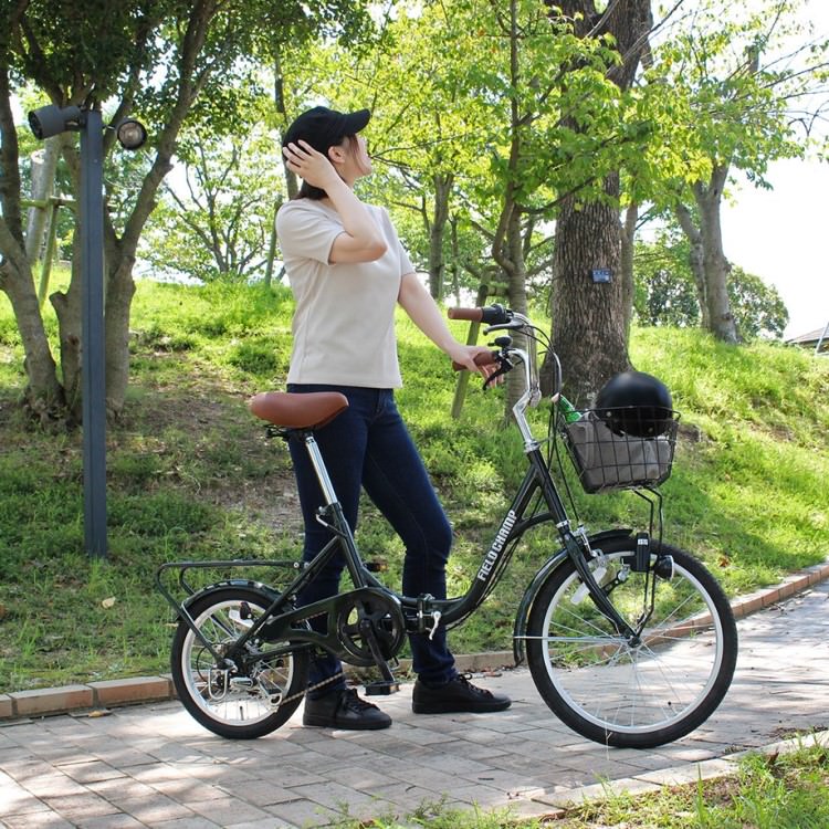 [折畳み自転車] FIELD CHAMP フィールドチャンプ 20×16インチ6段折畳み自転車GR モスグリーン MG-FCP2016GR ...