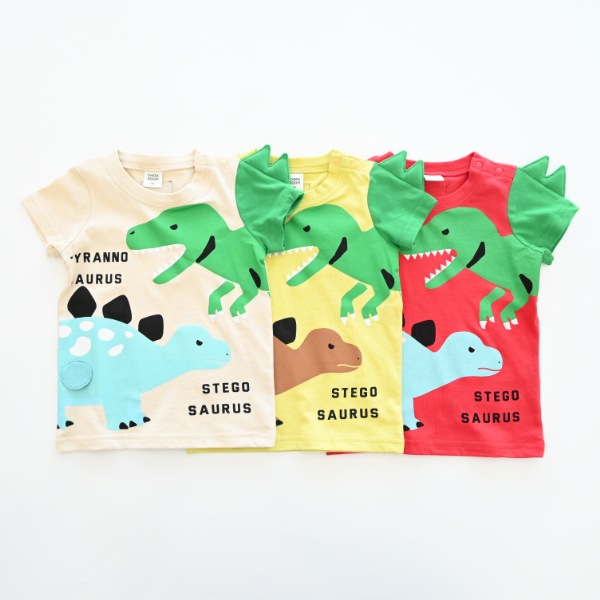 【25SS】きょうりゅうTシャツ / アイボリー | 再入荷アイテム(CHEEKROOM＆nicohrat) | 【公式通販】B.G ROOM STORE（ビージールームストア）