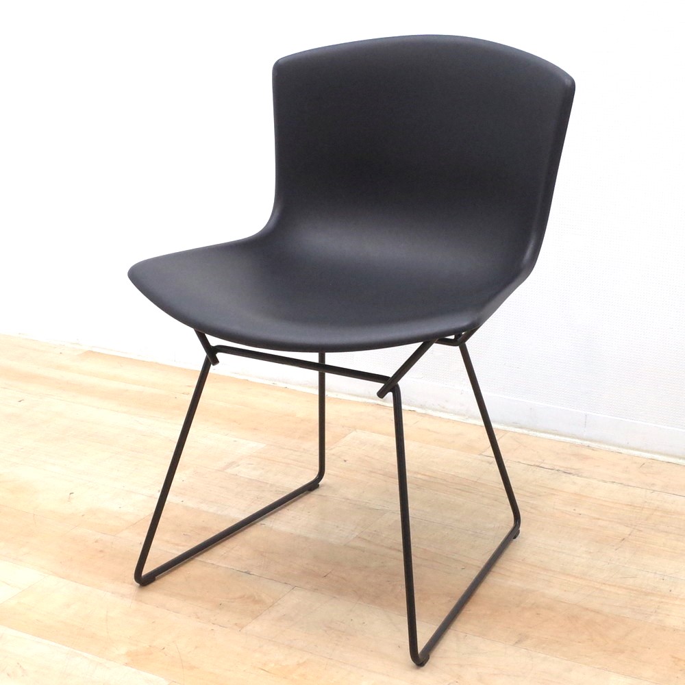 訳アリ Knoll ノル Bertoia Collection プラスチック サイドチェア ハリー ベルトイア ミッドセンチュリー ブラック ...