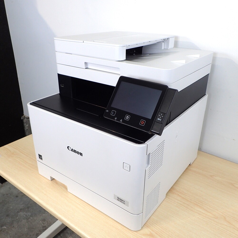 Canon キャノン MF743Cdw カラーレーザー複合機 ホワイト/ブラック プリンター スマホ対応 無線LAN 印刷機 EG11948 ...