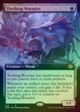 【FOIL】【英】生歯の子ワーム/Teething Wurmlet[緑R]【BRO】[拡張アート] | スタンダード,兄弟戦争,拡張枠・拡張枠 ...