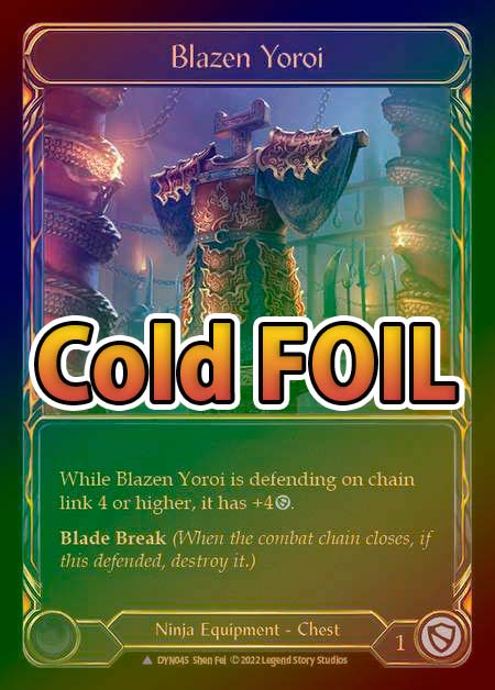 《Cold Foil》[Ninja]Blazen Yoroi[Marvel]《DYN》 | Flesh and Blood,シングル一覧 ...