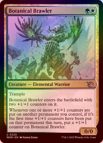 【FOIL】【英】植物の喧嘩屋/Botanical Brawler[多色U]【MOM】 | パイオニア,機械兵団の進軍,FOIL（通常 ...