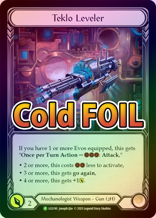 《Cold Foil》[Mechanologist]Teklo Leveler [P]《プロモ版》 | Flesh and Blood ...