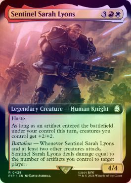 【FOIL】【英】センチネル、サラ・リオンズ/Sentinel Sarah Lyons[多色R]【PIP】[拡張アート] | モダン以下・特殊 ...