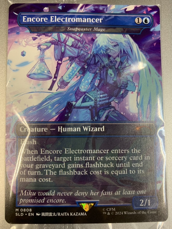 【英】アンコールの電術師/Encore Electromancer/瞬唱の魔道士/Snapcaster Mage[青P]【SLD】※未開封品※[実物写真 有] | プロモ・プレリリース系 ...