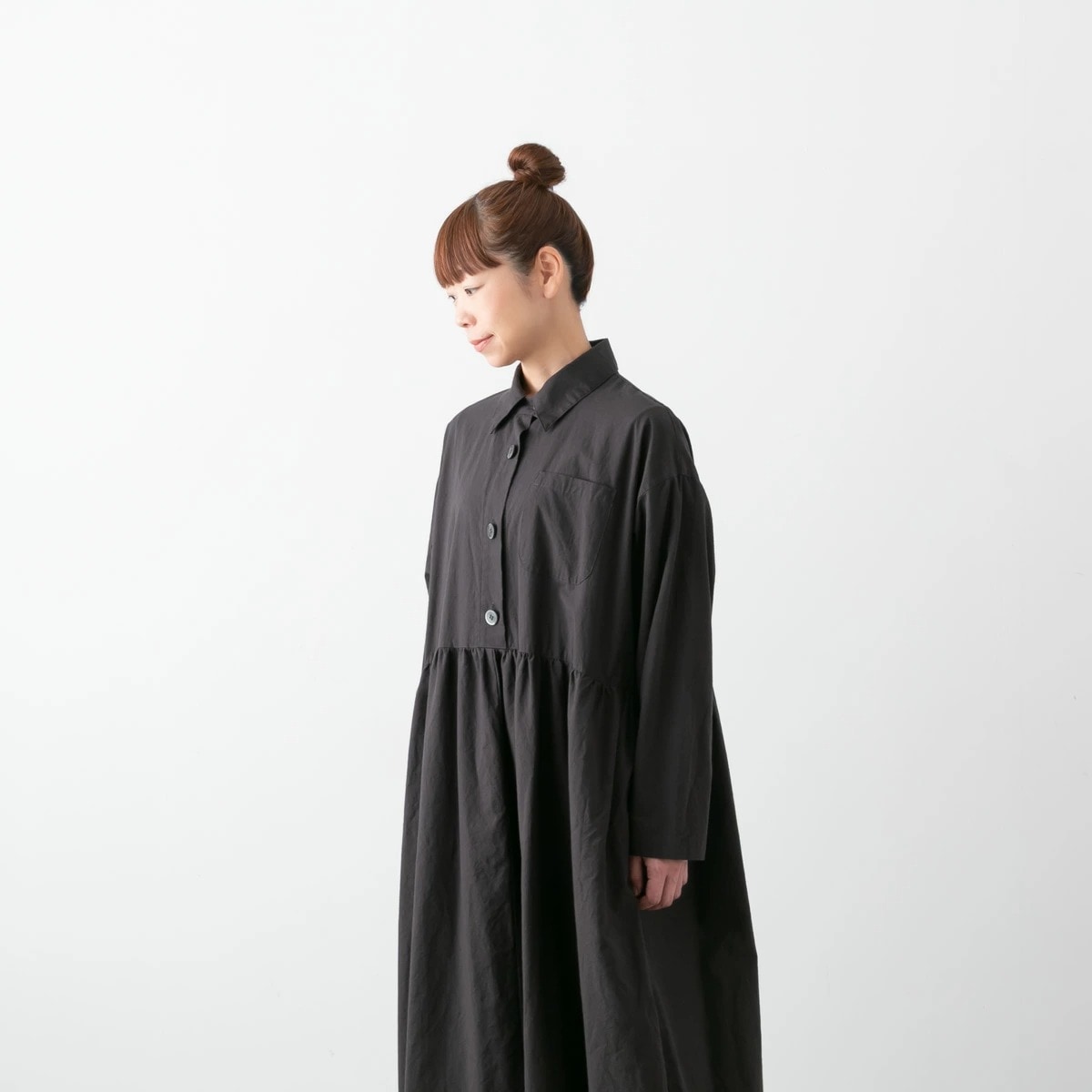 SARAHWEAR サラウェア Co/Wo Poplin Country Dress コットン ウール ポプリン カントリードレス ...