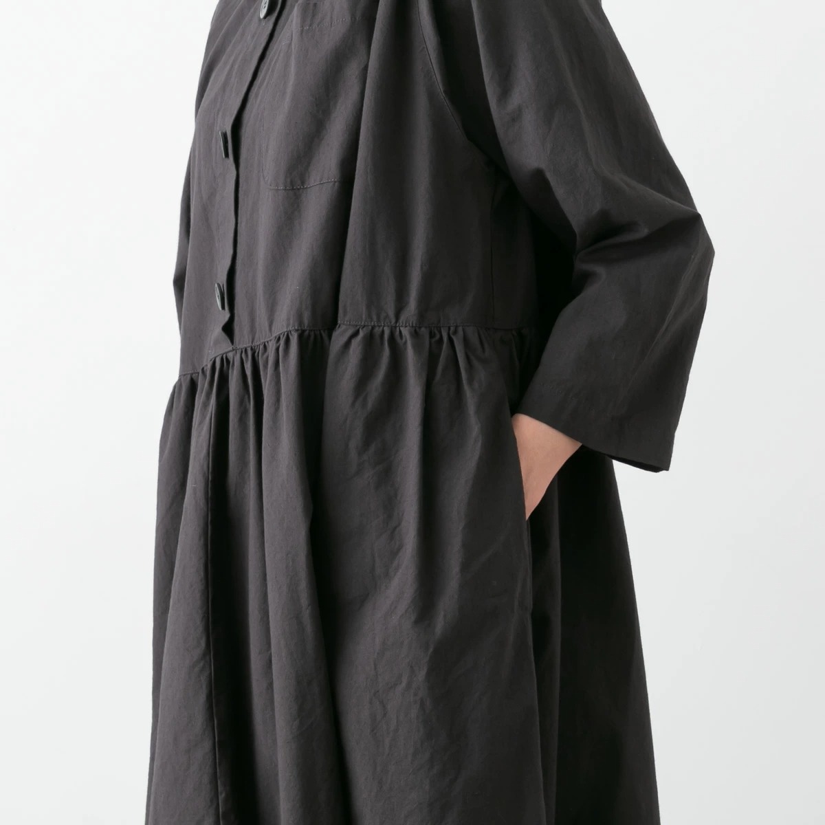 SARAHWEAR サラウェア Co/Wo Poplin Country Dress コットン ウール ポプリン カントリードレス ...