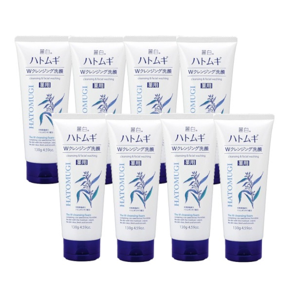 麗白 薬用ハトムギWクレンジングフォーム 130g×8【8個セット】 毛穴 スキンケア ハトムギエキス クレンジング 洗顔 熊野油脂 | 生活 ...