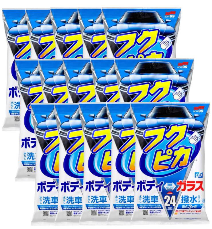 ソフト99 SOFT99 フクピカ ワックス WAX フクピカGen5 24枚×15【15個セット】送料無料 自動車塗装の洗浄・保護及び艶出し用 | 生活便利用品,その他 | ビネットshop
