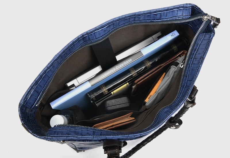 Kiefer neu クロコ型押しレザー トートバッグ Amore キーファーノイA4