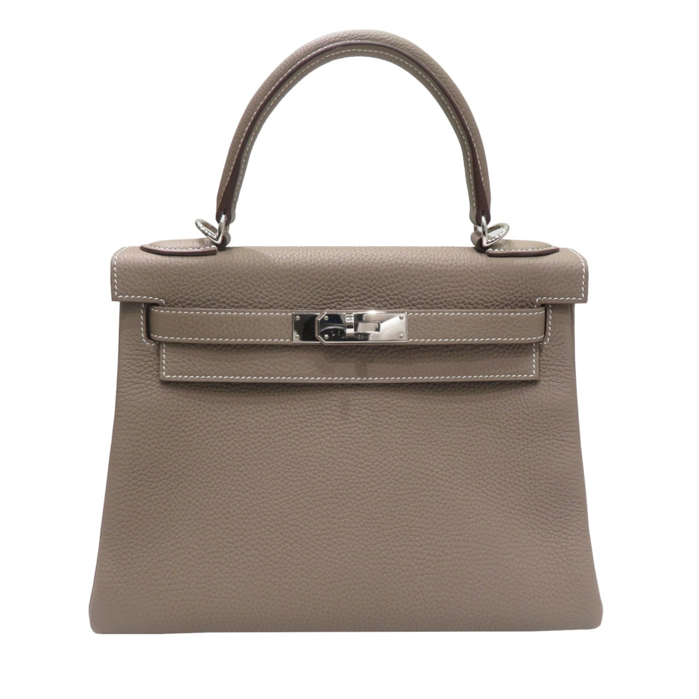 HERMES （エルメス) ケリー28 ハンドバッグ エトゥープ(SV金具) トゴ D刻印 Aランク A297 | エルメス | ブランド ...