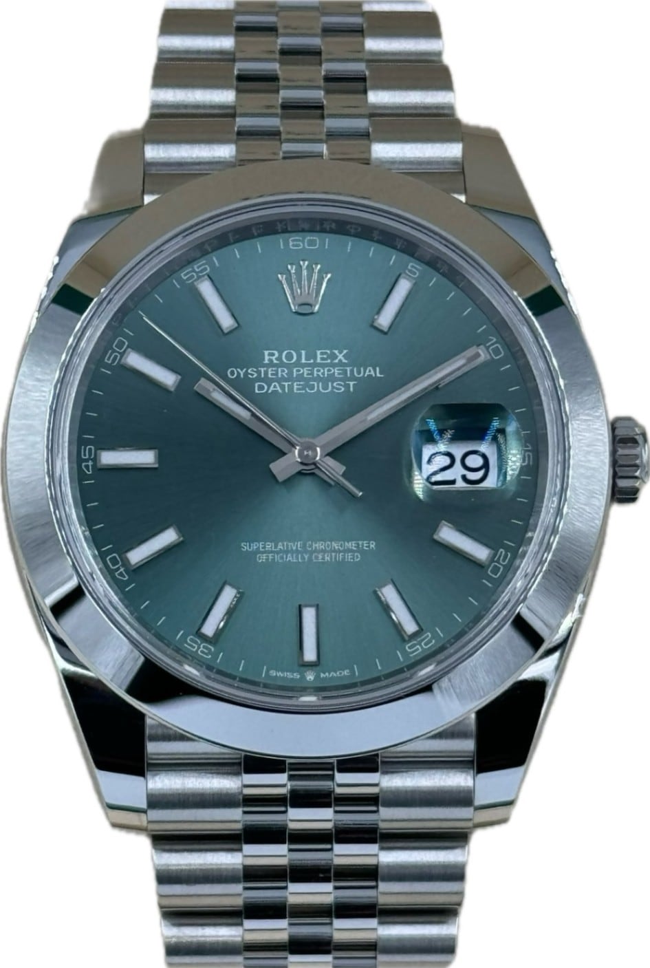 ROLEX(ロレックス)デイトジャスト41 126300 ミントグリーン 未使用 心斎橋店 CAT-145 | ROLEX,デイトジャスト | ブランドバンク ロレックス販売店