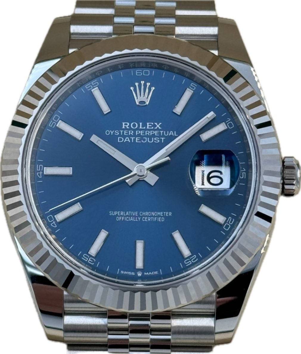 ROLEX (ロレックス) デイトジャスト41 126334 ブライトブルー SS/WG 未使用 心斎橋店 CAT-292 | ROLEX ...
