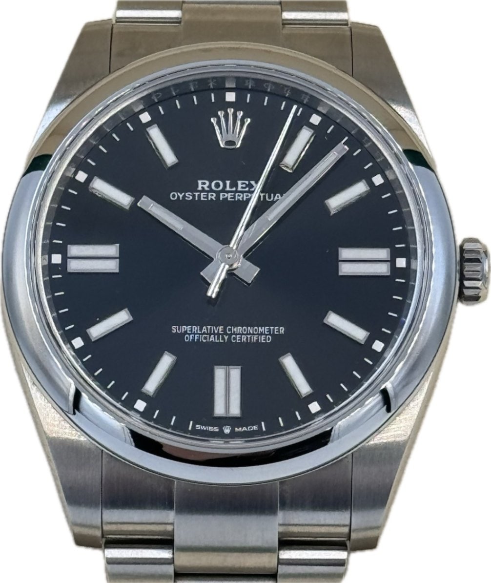 ROLEX(ロレックス) オイスターパーペチュアル41 124300 ブラック 中古品 心斎橋店 CAT-448 | ROLEX,オイスター ...