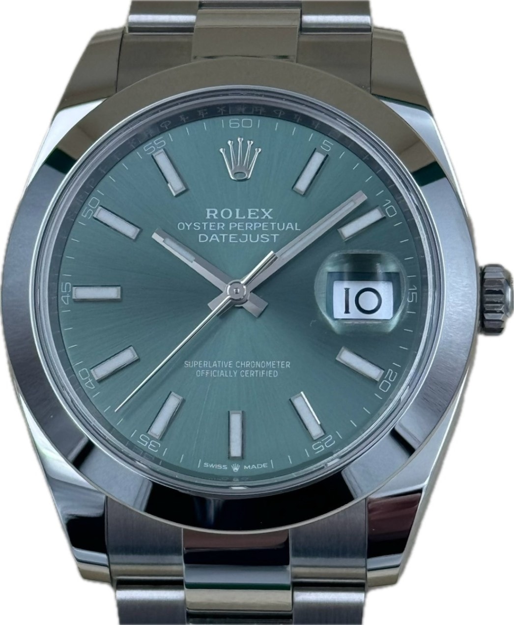 ROLEX(ロレックス) デイトジャスト41 126300 ミントグリーン SS 中古美品 心斎橋店 CAT-520 | ROLEX,デイト ...