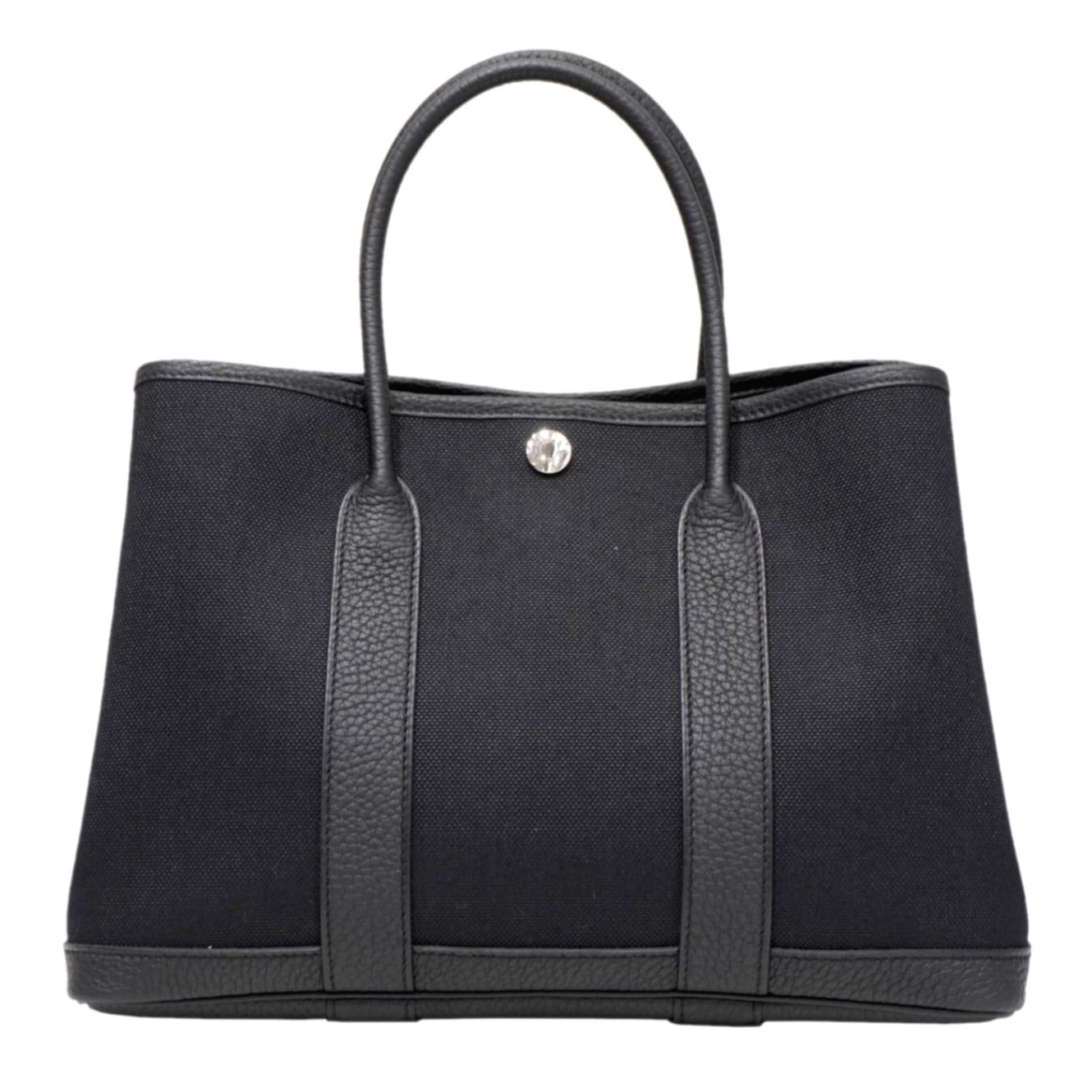 HERMES (エルメス) ガーデンパーティ30(TPM) トートバッグ ブラック トワルミリタリー W刻印 未使用 G153 銀座店 ...