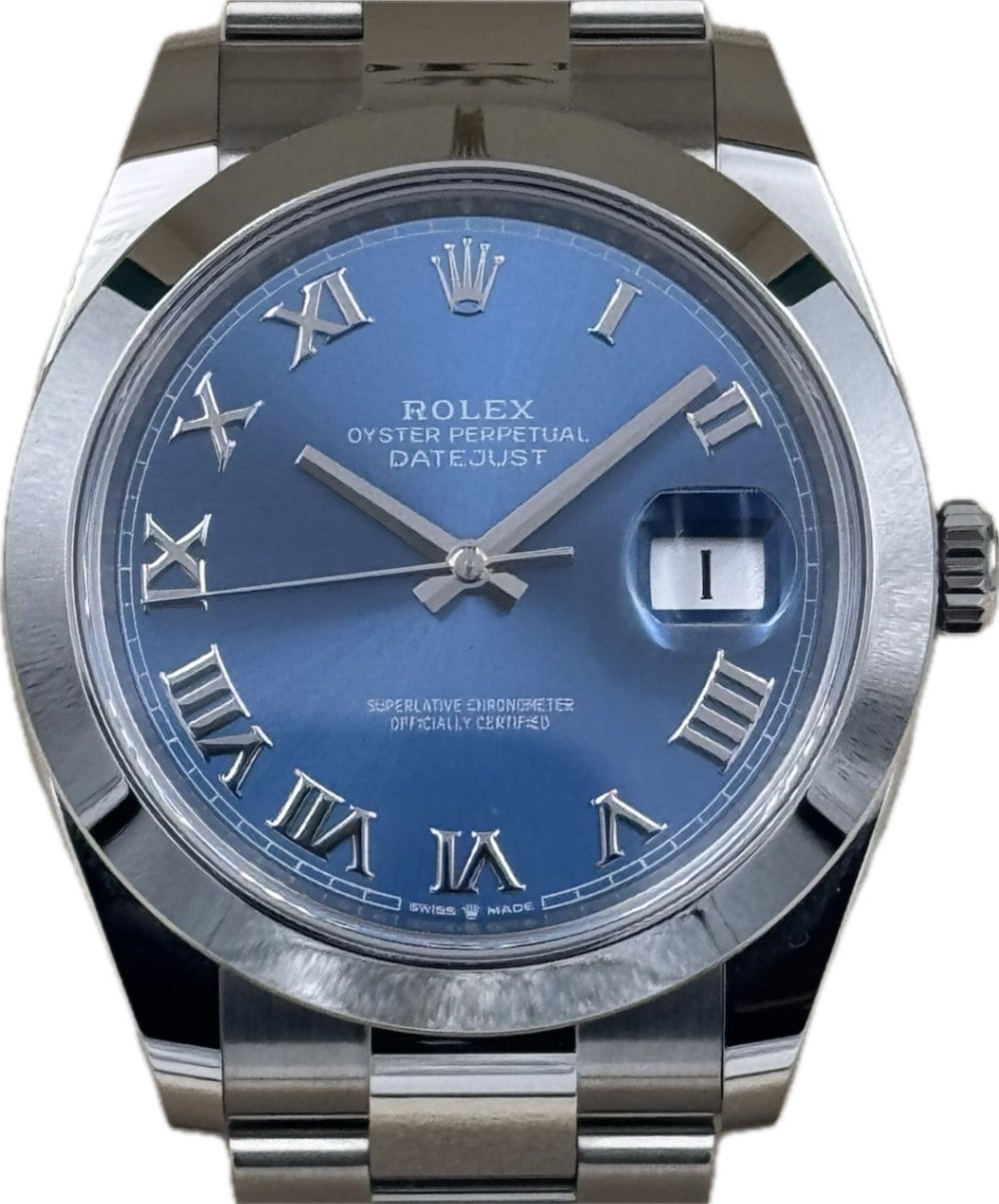 ROLEX (ロレックス) デイトジャスト41 126300 アズーロブルー SS 中古品 心斎橋店 CAT-753 | ROLEX,デイトジャスト | ブランドバンク ショッピングサイト