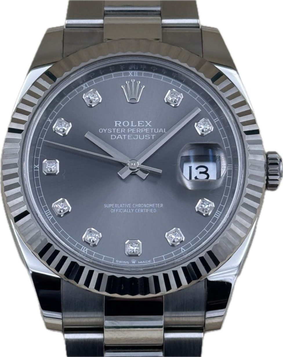 ROLEX(ロレックス)デイトジャスト41 126334 10PDスレート WG/SS 中古品 心斎橋店 CAT-792 | ROLEX ...