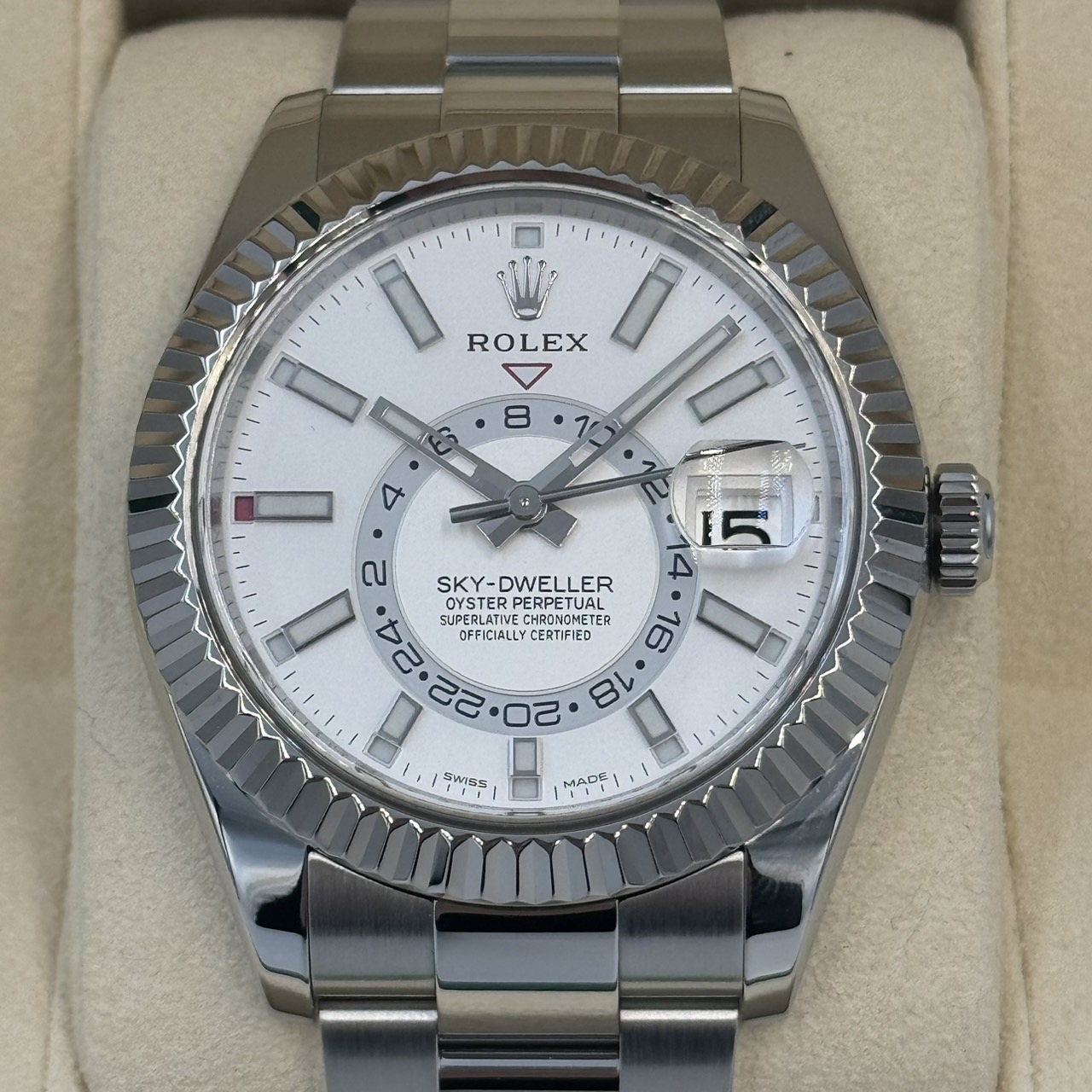 ROLEX (ロレックス) スカイドゥエラー 腕時計 326934 ホワイト SS 中古美品 心斎橋店 CAT-417 | ROLEX,スカイ ...