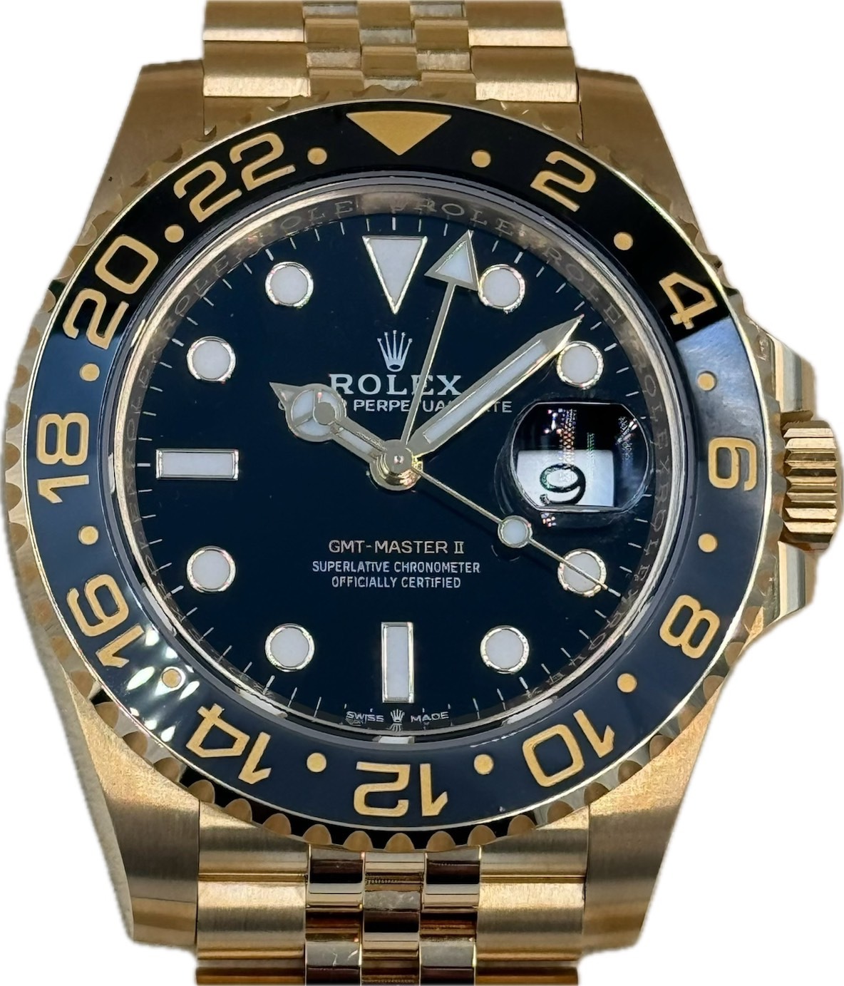 ROLEX (ロレックス) GMTマスターⅡ 腕時計 126718GRNR ブラック YG ジュビリー 未使用 心斎橋店 CAT-357 ...