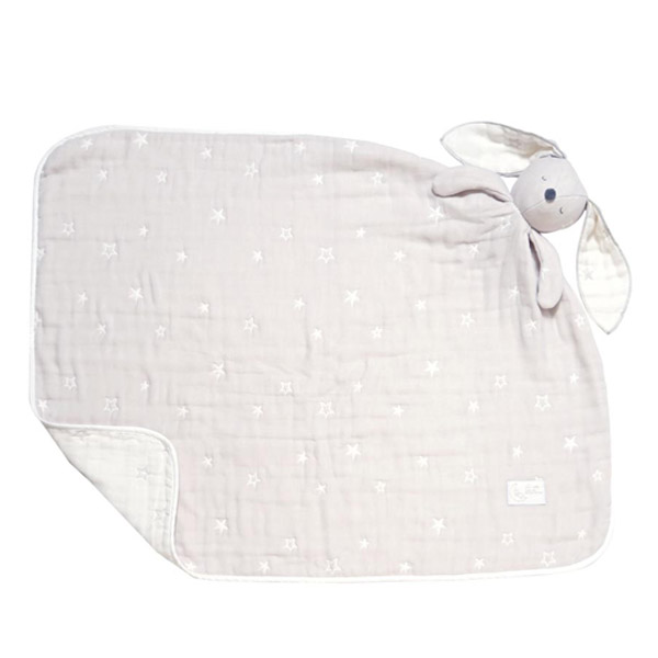 10mois ディモワ ふくふくガーゼ mini me ベビーブランケット / グレー ｜ ブリベビ BrilliantBaby 本店