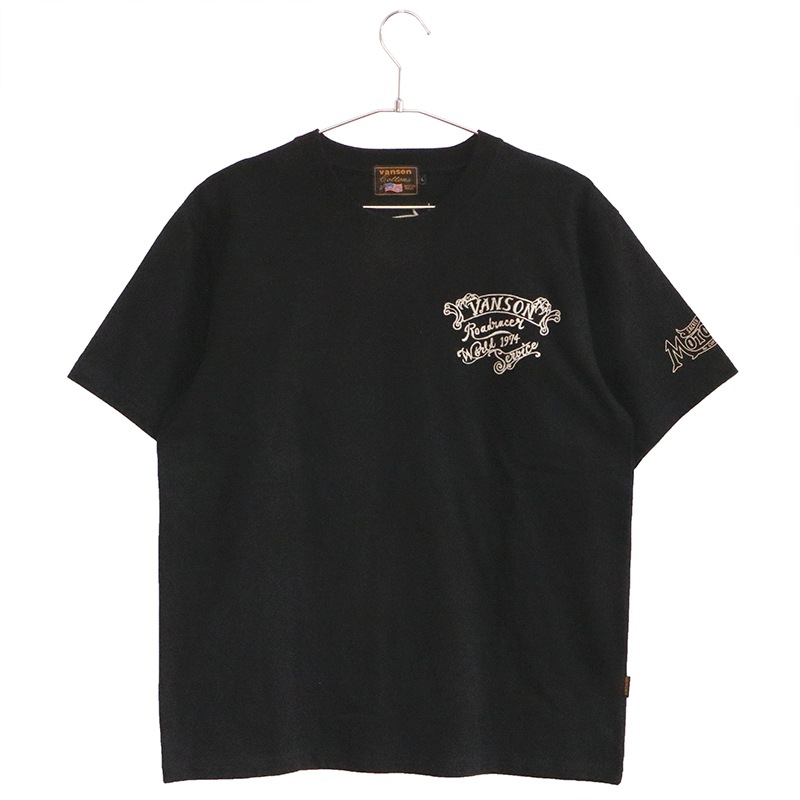 VANSON バンソン イーグル 刺繍 天竺 半袖 Tシャツ （ NVST-2301