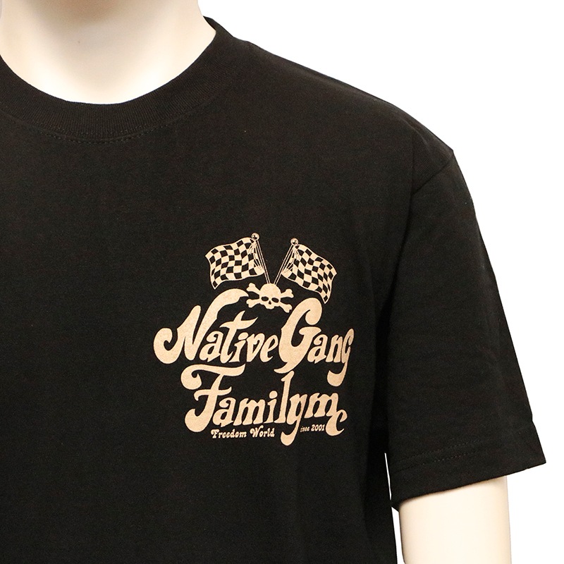 NATIVE GANG FAMILY ネイティブ ギャング ファミリー フラッグガール インクジェット 半袖Tシャツ （ NGF43-593 ...