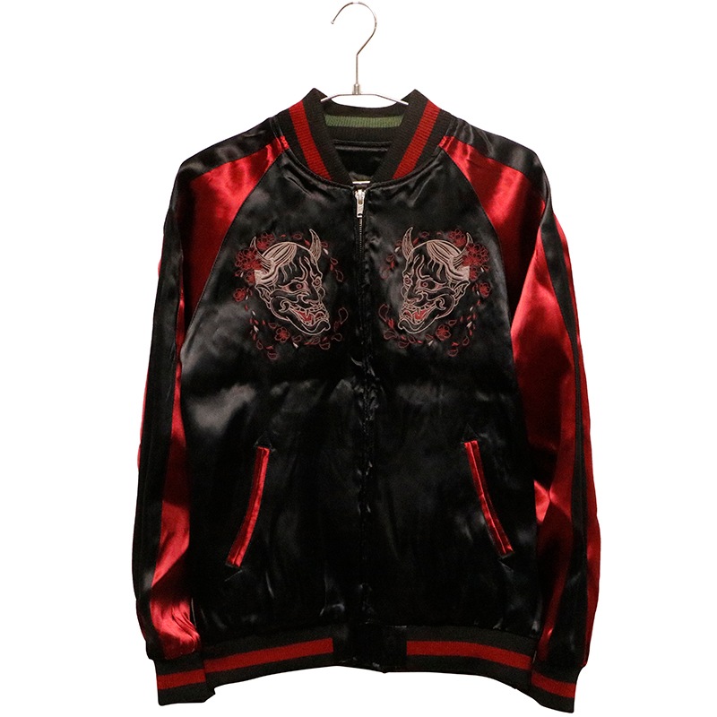 古都古都 ことこと 花魁髑髏 ＆ 般若 柄 リバ－シブル スカジャン （ KTJK-007 ） | 和柄ブランド,古都古都,スカジャン | BSCギャラリー京都