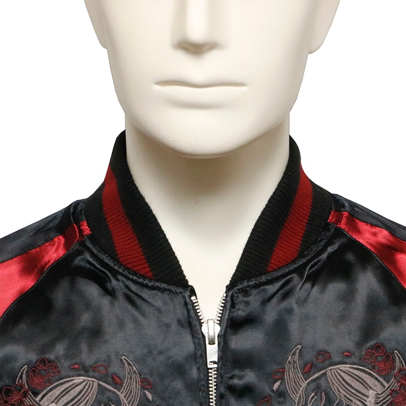 古都古都 ことこと 花魁髑髏 ＆ 般若 柄 リバ－シブル スカジャン （ KTJK-007 ） | 和柄ブランド,古都古都,スカジャン | BSCギャラリー京都