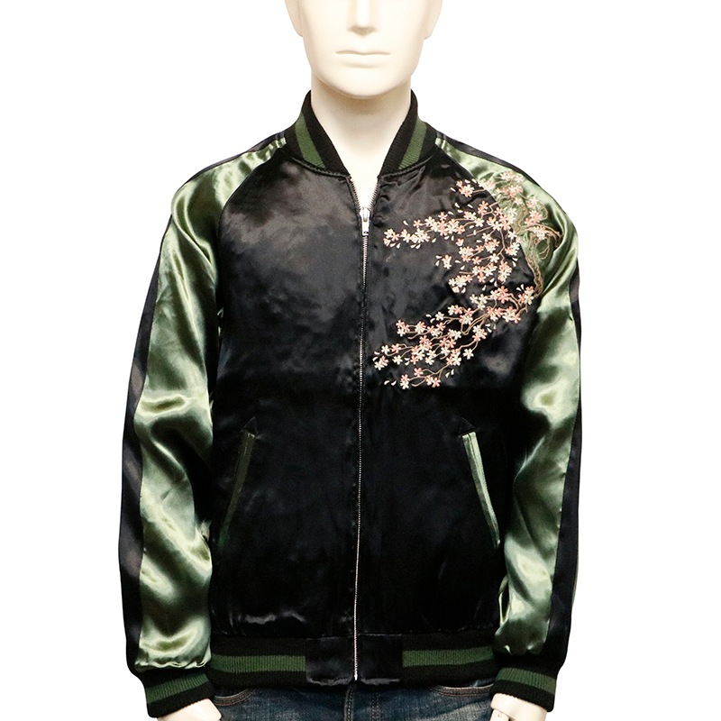 古都古都 ことこと 花魁髑髏 ＆ 般若 柄 リバ－シブル スカジャン （ KTJK-007 ） | 和柄ブランド,古都古都,スカジャン | BSCギャラリー京都